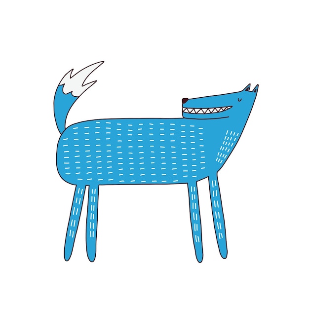 Whimsical Blue Creature with Playful Patterning | Jiffy Designs