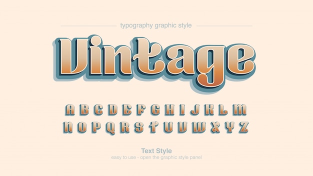 Vintage Retro Typography Graphic Style | Jiffy Designs