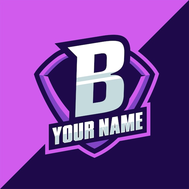 Customizable Monogram Logo with Vibrant Purple Background | Jiffy Designs