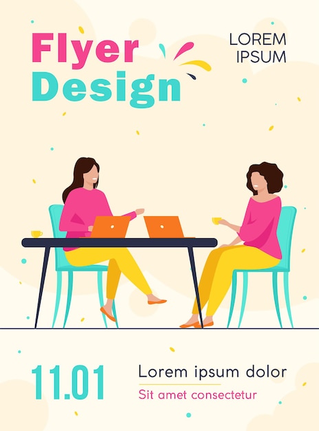 Vibrant Flyer Design for Dynamic Collaboration | Jiffy Designs