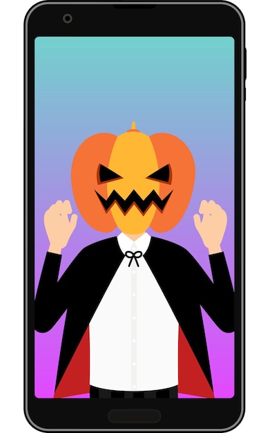 Spooky Pumpkin Head in Formal Attire | Jiffy Designs