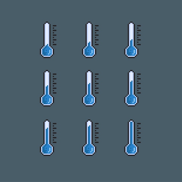 Vibrant Collection of Thermometer Icons for Diverse Applications ...