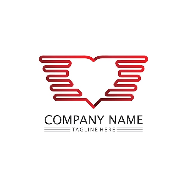 Elegant Winged Heart Symbol for Inspiring Brand Identity | Jiffy Designs