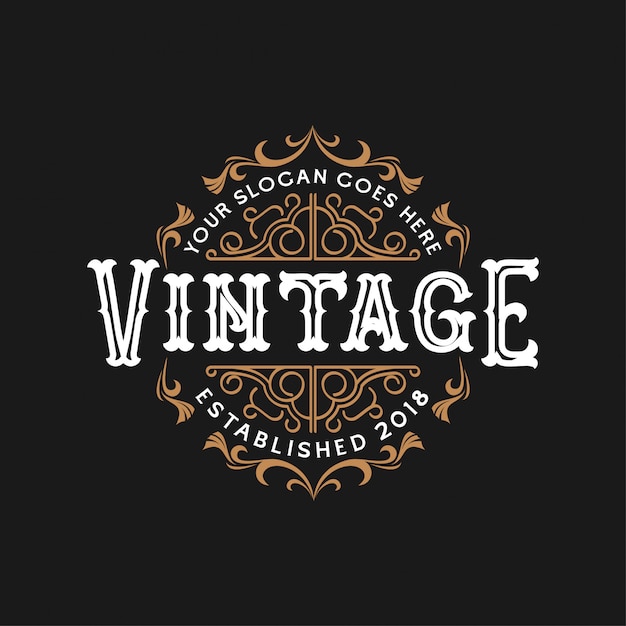 Vintage Established Logo with Ornate Flourishes and Typography | Jiffy ...