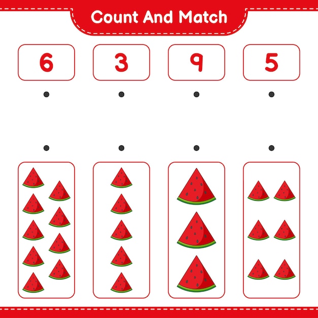 Counting Watermelon Slices and Matching Numbers | Jiffy Designs