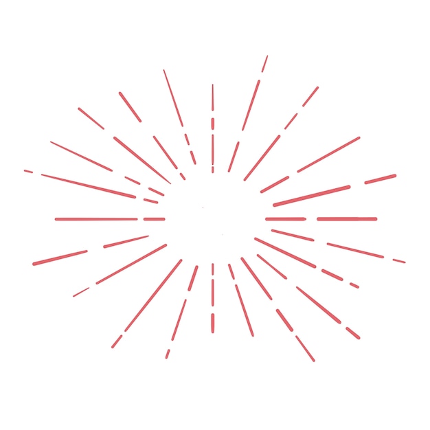 Vibrant Radiant Sunburst Design in Red | Jiffy Designs