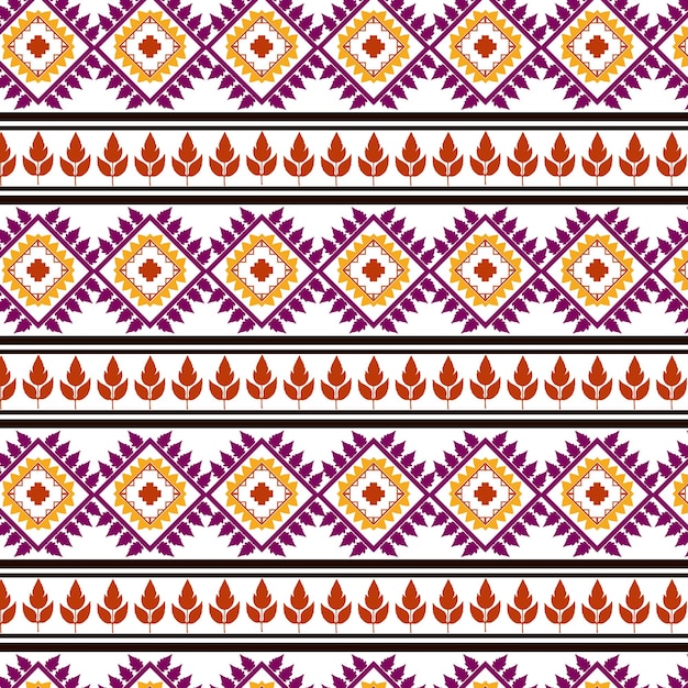 Vibrant Ethnic Geometric Pattern with Tribal Motifs | Jiffy Designs