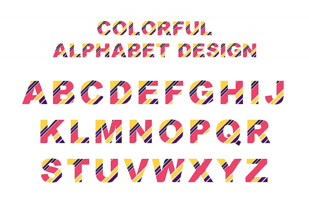 Vibrant and Dynamic Alphabet Design for Versatile Applications | Jiffy ...