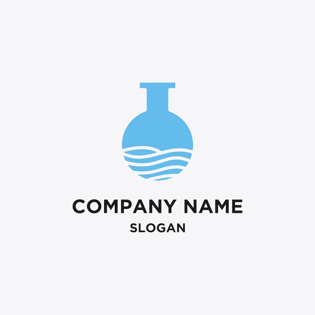 Aquatic Laboratory Logo with Flowing Wave Motif | Jiffy Designs
