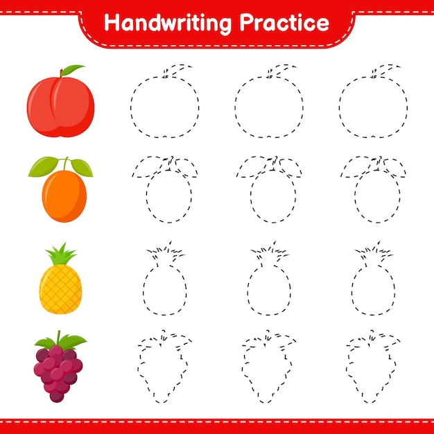Tracing Shapes of Vibrant Fruits | Jiffy Designs