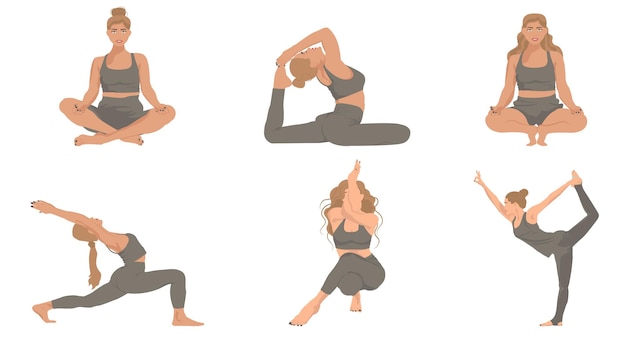 Diverse Yoga Poses: Mindful Movements for Wellness | Jiffy Designs
