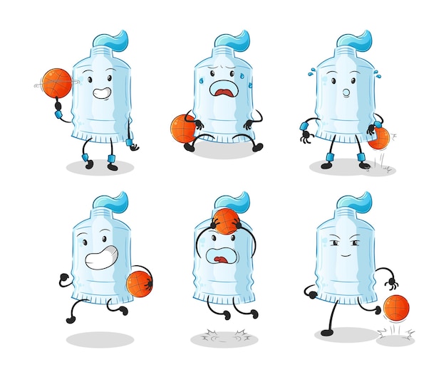 Playful Collection of Expressive Toothpaste Mascot Characters | Jiffy ...
