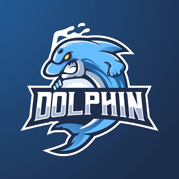 Fierce Dolphin Mascot Logo for Sports Teams | Jiffy Designs