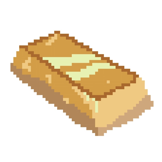 Delectable Pixel Art Butter Biscuit Delight | Jiffy Designs
