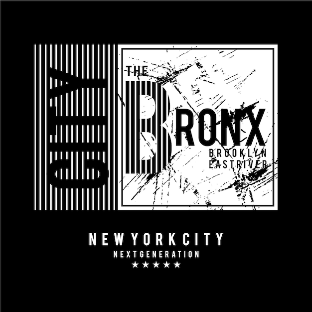 Striking Monochrome Graphic Design Celebrating The Bronx, New York City ...