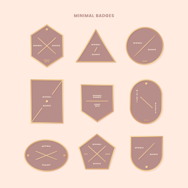 A Versatile Collection of Minimal Geometric Badges and Emblems | Jiffy ...