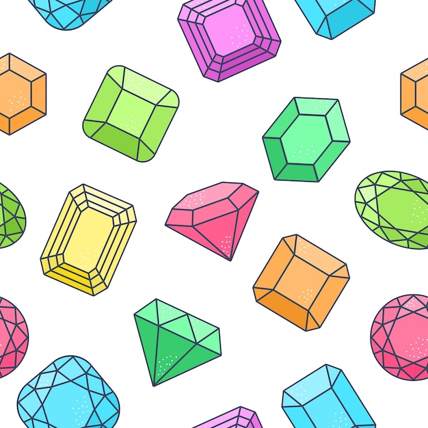 Vibrant Gemstone Collection: Dazzling Gems in Diverse Hues | Jiffy Designs