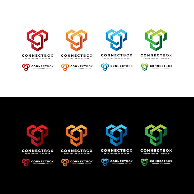 Vibrant Interconnected Symbols: A Colorful Graphic Design Collection ...