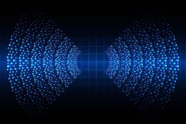 Captivating Spherical Data Visualization in Shades of Blue | Jiffy Designs