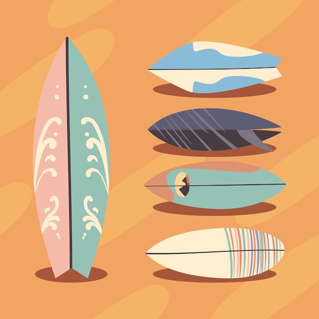 Vibrant Surfboard Collection: Diverse Designs for Endless Waves | Jiffy ...