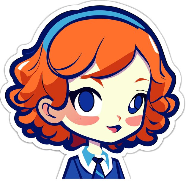 Charming Chibi Character in School Uniform | Jiffy Designs