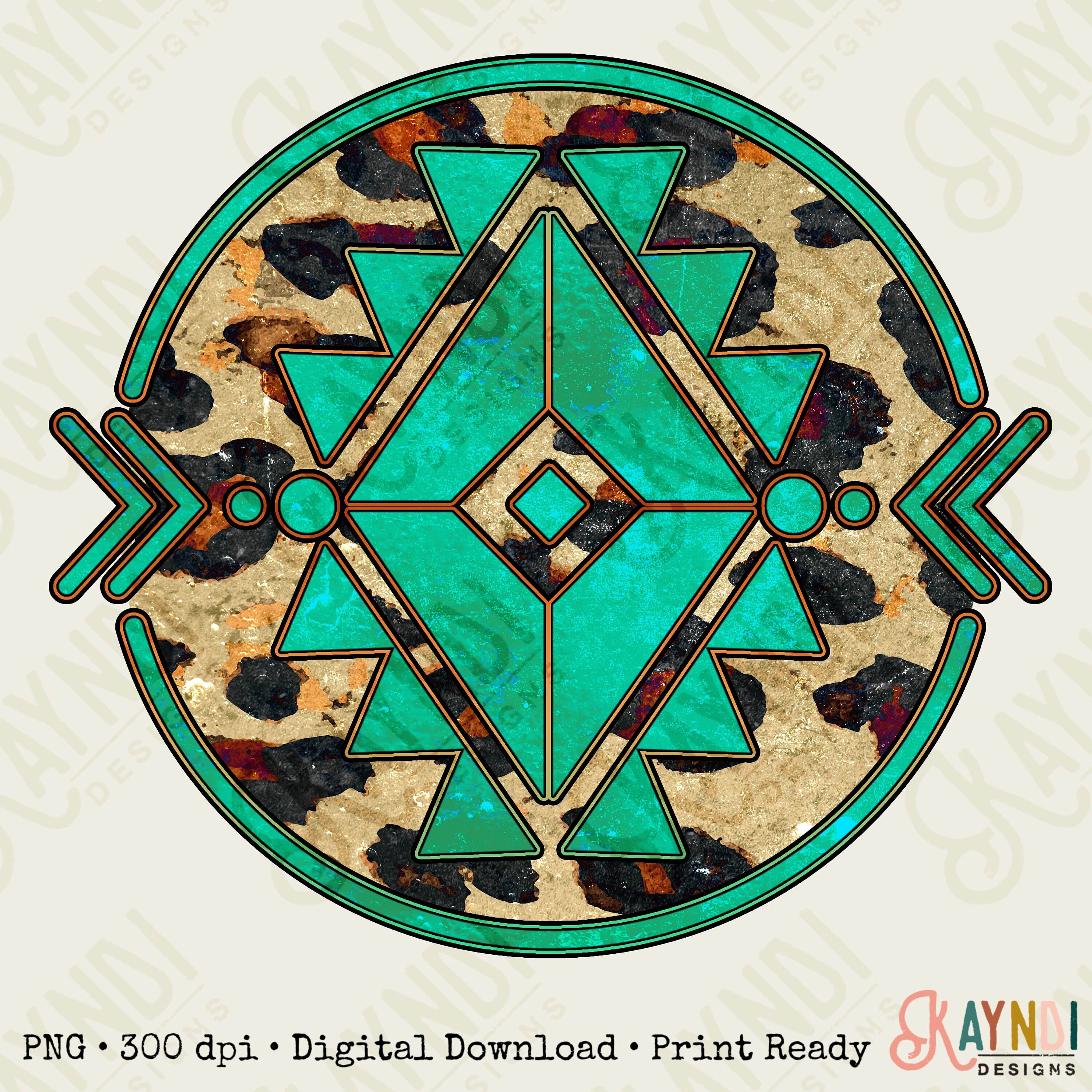 Western Aztec Sublimation Design PNG Digital Download Printable ...
