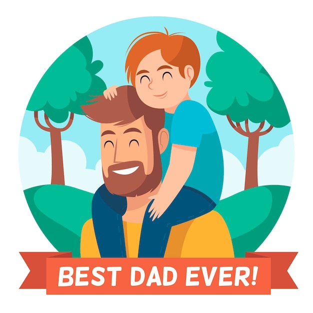 A Heartwarming Father-Son Moment: 'Best Dad Ever!' | Jiffy Designs