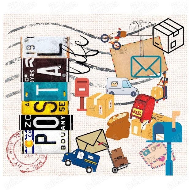 Postal Worker 20 oz Skinny Tumbler Sublimation | Jiffy Designs