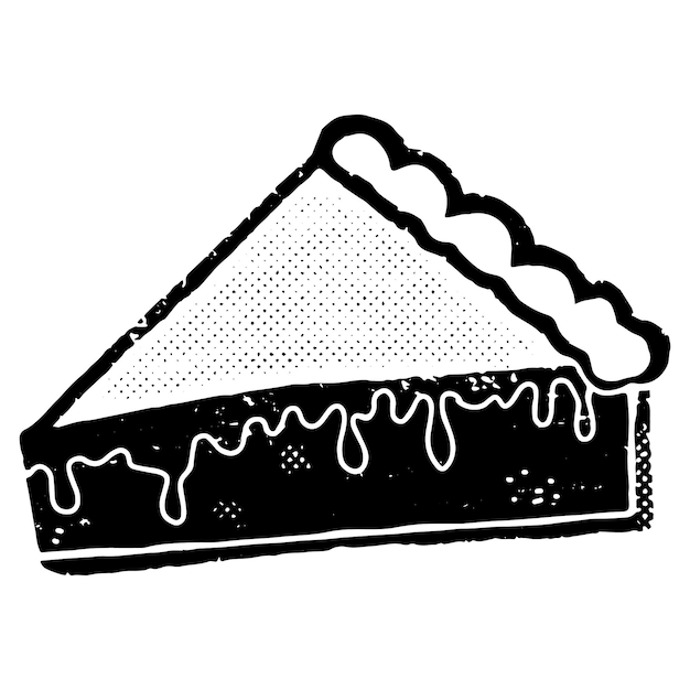 Whimsical Slice of Polka Dot Cake with Dripping Icing | Jiffy Designs