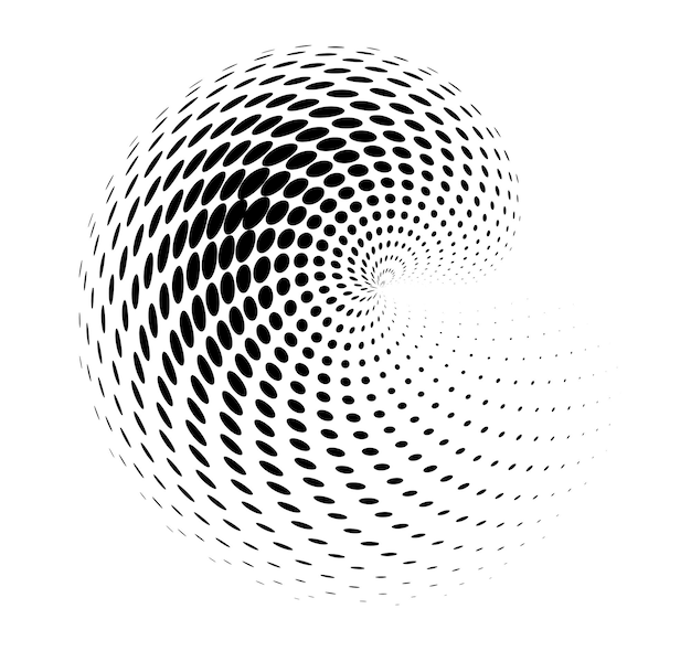 Hypnotic Spiral Vortex of Contrasting Dots and Patterns | Jiffy Designs