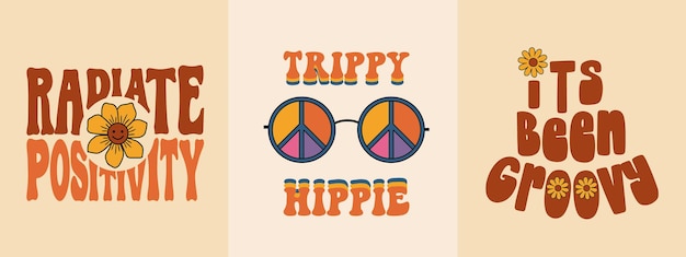 Vibrant Retro Flower Power Posters: 60s Hippie Inspired Artwork | Jiffy ...