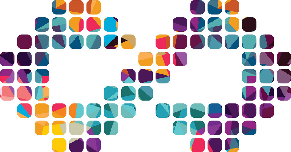 Infinity Dot Logotype Theme Vector Art Illustration | Jiffy Designs