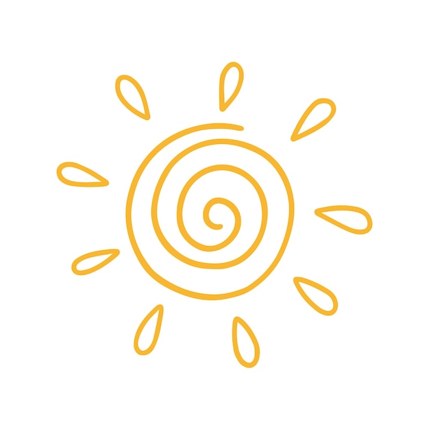 Vibrant Spiral Sun - A Radiant Symbol of Warmth and Energy | Jiffy Designs