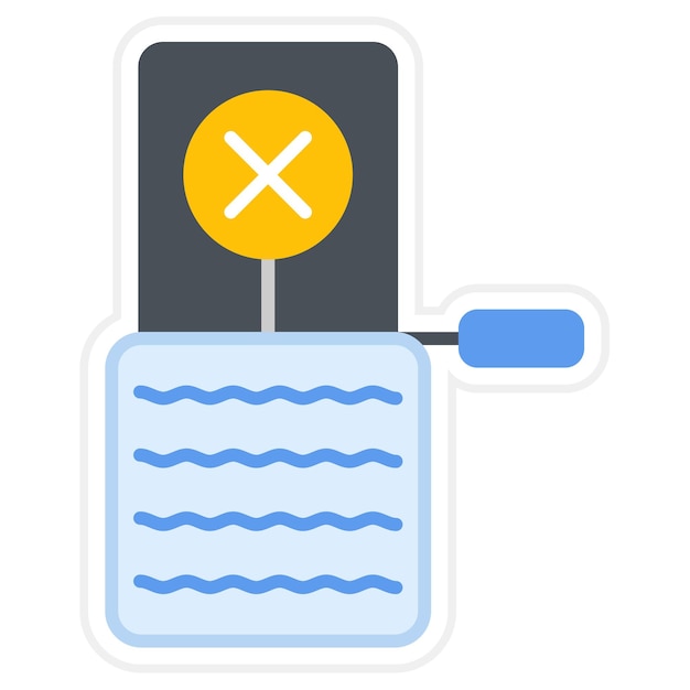 Crossing Sign and Wavy Lines Graphic | Jiffy Designs