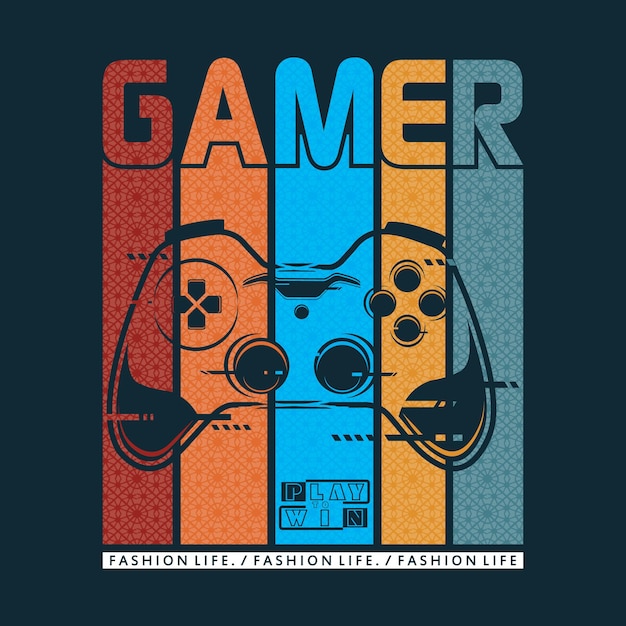 Vibrant Gamer Lifestyle: Retro Game Controllers Collage | Jiffy Designs