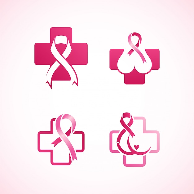 Versatile Breast Cancer Awareness Symbols in Pink Crosses | Jiffy Designs