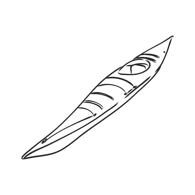 Sleek and Stylized Kayak Design with Intricate Patterns | Jiffy Designs