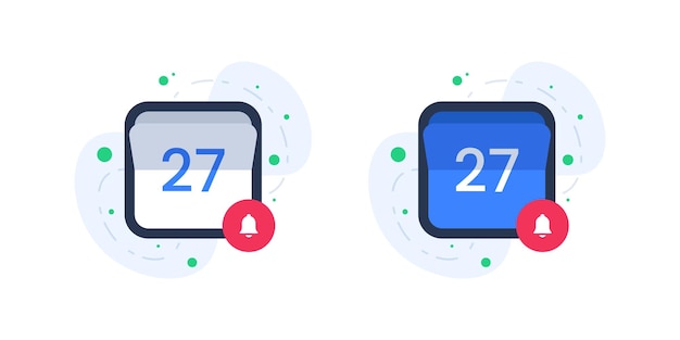 Vibrant Calendar Notification with Alert Icon | Jiffy Designs