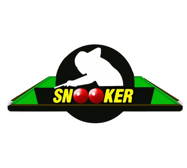 Vibrant Snooker Logo with Silhouetted Player | Jiffy Designs