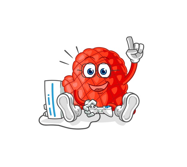 Playful Brain Mascot Enjoying Video Game Adventure | Jiffy Designs