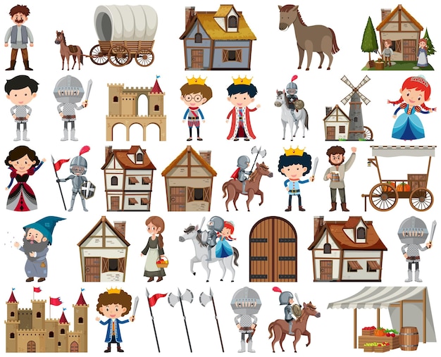 Whimsical Medieval Collection: Charming Characters, Structures, and ...