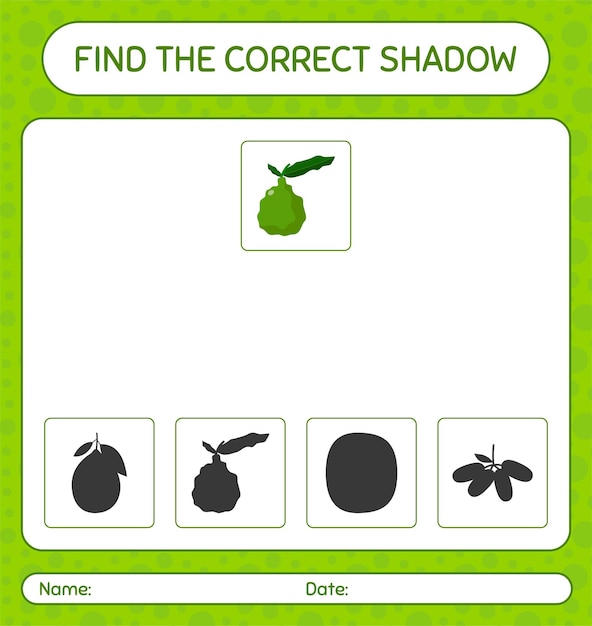 Discover the Matching Shadow of the Pear Illustration | Jiffy Designs