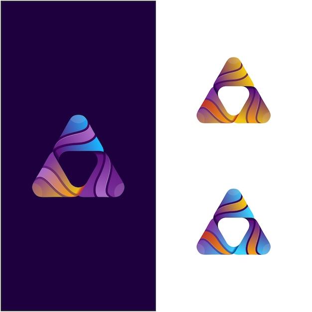 Vibrant Overlapping Triangles in Striking Color Scheme | Jiffy Designs
