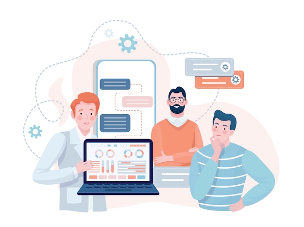 Collaborative Software Development Team Analyzing Data Insights | Jiffy ...