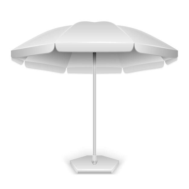 Elegant White Outdoor Umbrella Providing Shade and Style | Jiffy Designs