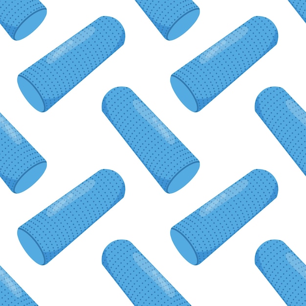 Seamless Pattern of Blue Textured Bandages | Jiffy Designs