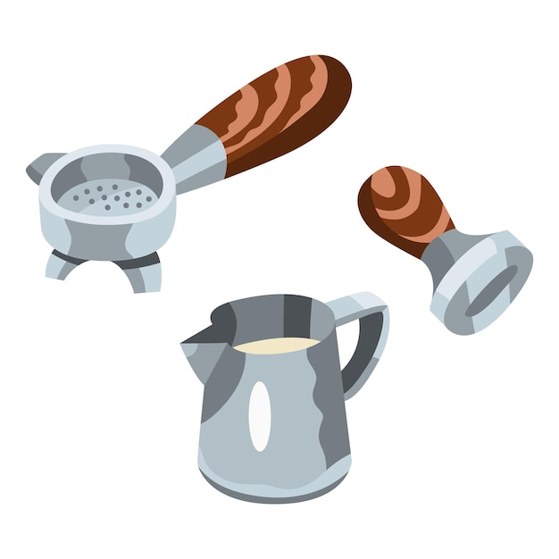 Vintage Coffee Maker and Utensils Illustration | Jiffy Designs