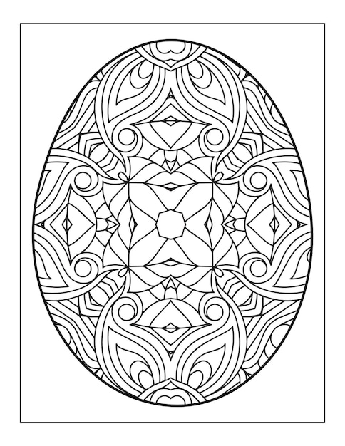 Intricate Oval Mandala Line Art Design | Jiffy Designs