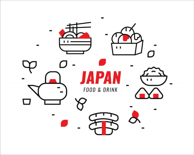Delectable Delights: Iconic Japanese Food and Drink Symbols | Jiffy Designs