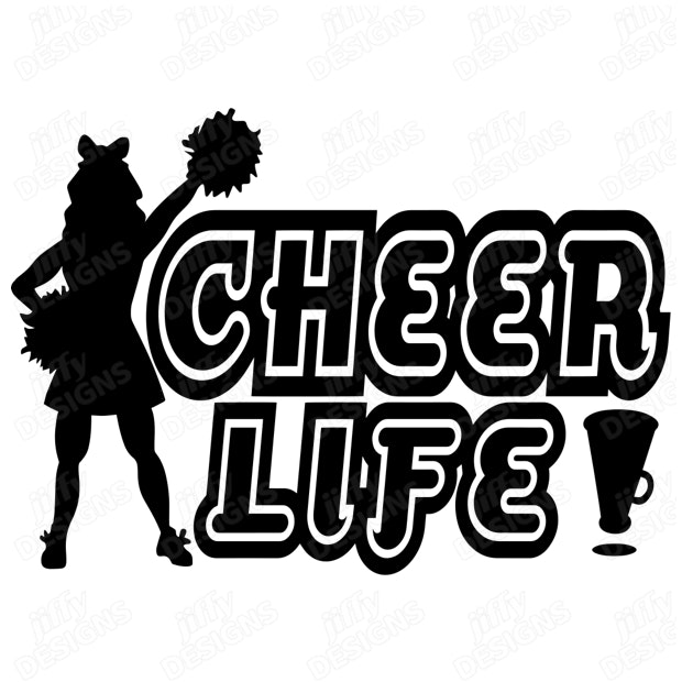 'Cheer Life' (Good for Spangle) | Jiffy Designs